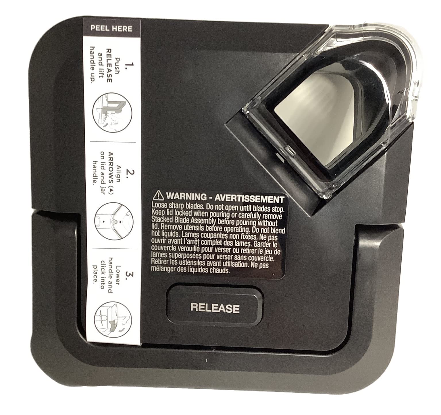Replacement Locking Lid for Ninja 72oz XL Pitcher Auto-iQ BL640 BL641 BL642 BL642W BL642W1 BL642Z BL680 BL680A BL681A BL682 BN701 BN751 BN801 BL910 BN642 Blender