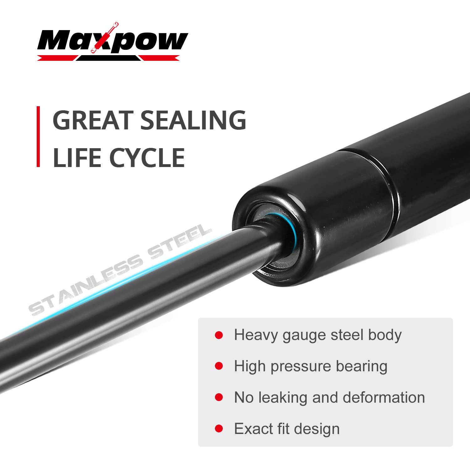Maxpow Rear Window Glass Lift Supports Struts Shocks Compatible with Excursion 2000-2005 4WD 2000 2001 2002 2003 2004 2005, SG304066 6600