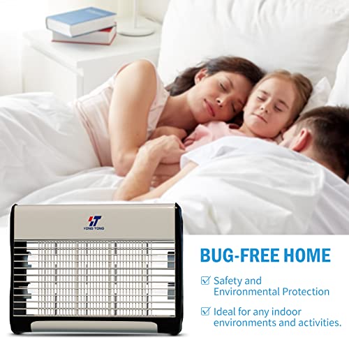 YONGTONG Set n Zap!Indoor High-Powered 3000V Electric Mosquito Killer, Pest Control Bug Zapper with 20W Light for Moth, Wasp, Fly, Mosquito Lamp for Apartment, Kitchen, Office, Restaurant