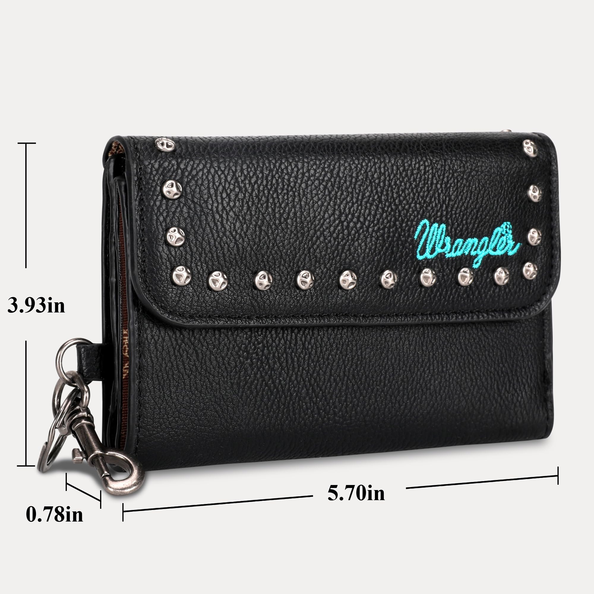 Wrangler Wallet for Women Slim Trifold Credit Card Cases & Money Organizers
