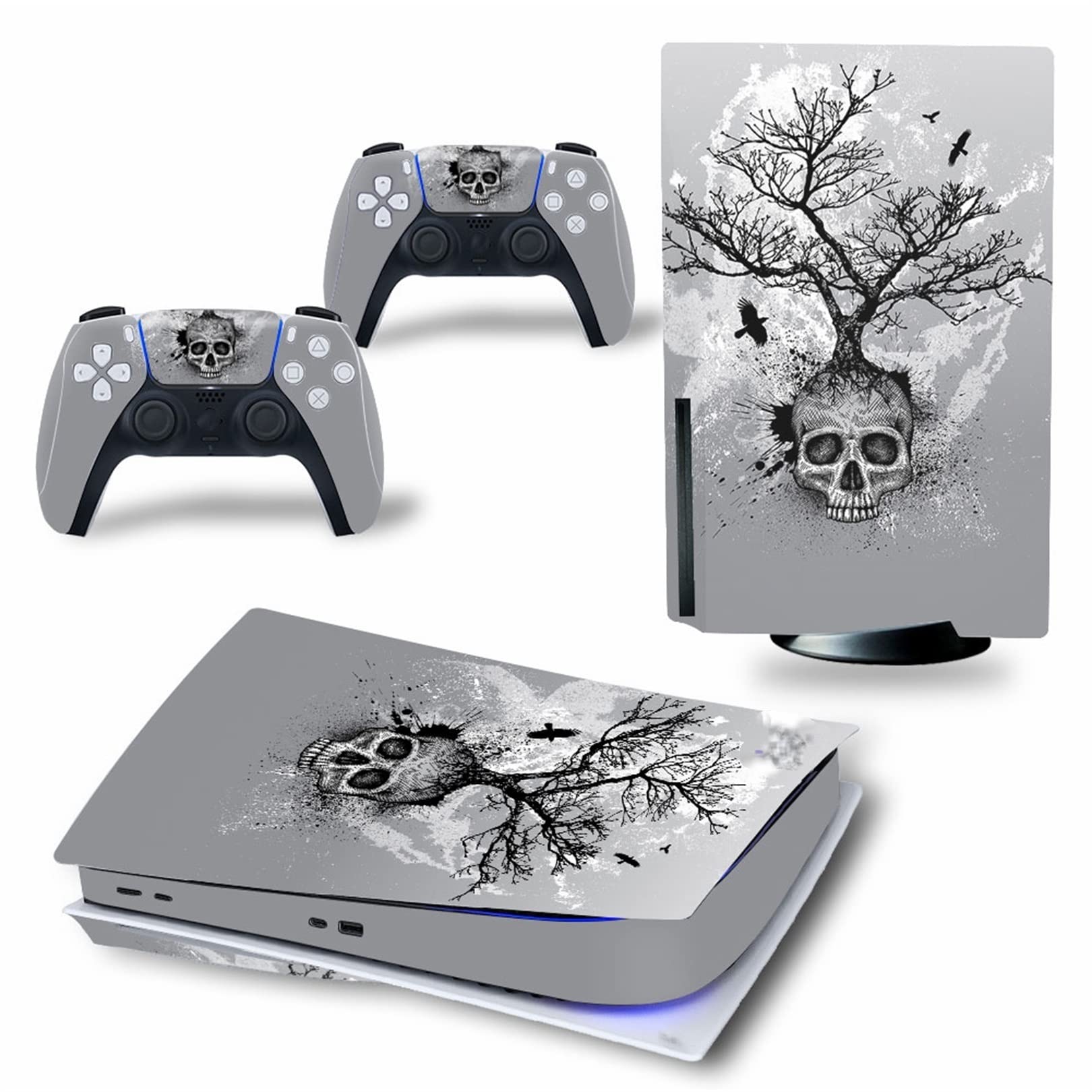 WREXIL LEEWEE for PS5 Skin Disc Edition & Digital Edition Console and Controller Vinyl Cover Skins Wraps Scratch Resistant, Compatible 20788 No Foaming (Size : Digital Edition)