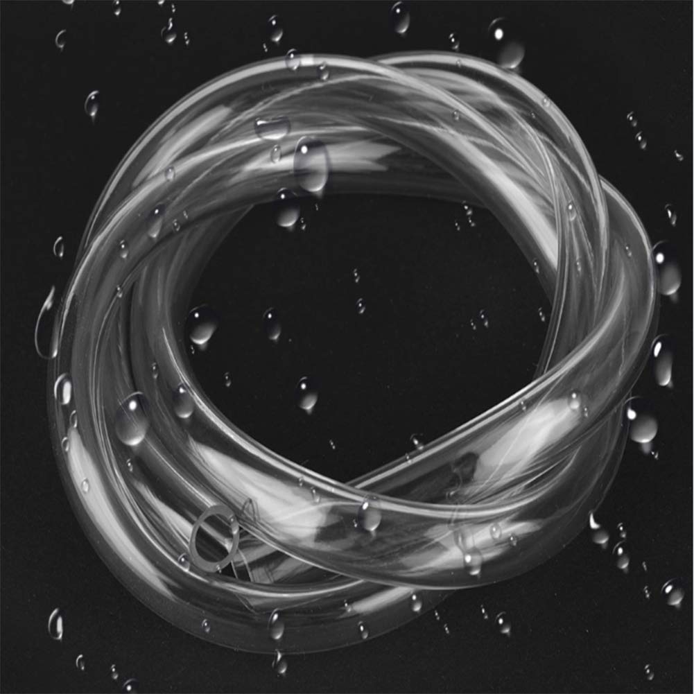 OD 13mm (1/2") x ID 10mm (2/5") Water Cooling Tube,Pipe,Transparent Water Cooling Soft PVC Tube Tubing Hose for PC Computer CPU Water Cooling System,1M,Clear