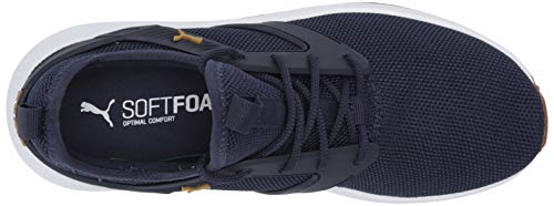 PUMA mens Pacer Next Excel Sneaker, Peacoat-gold, 11 US