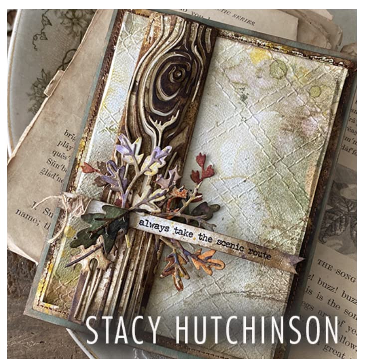 Tim Holtz Sizzix Text and Texture 2022 Die Bundle, 3 Sets, Simple Plaid, Bold Text #1, Woodgrain Colorize, Bundle of 3 Die Sets (665847, 665856, 665860)