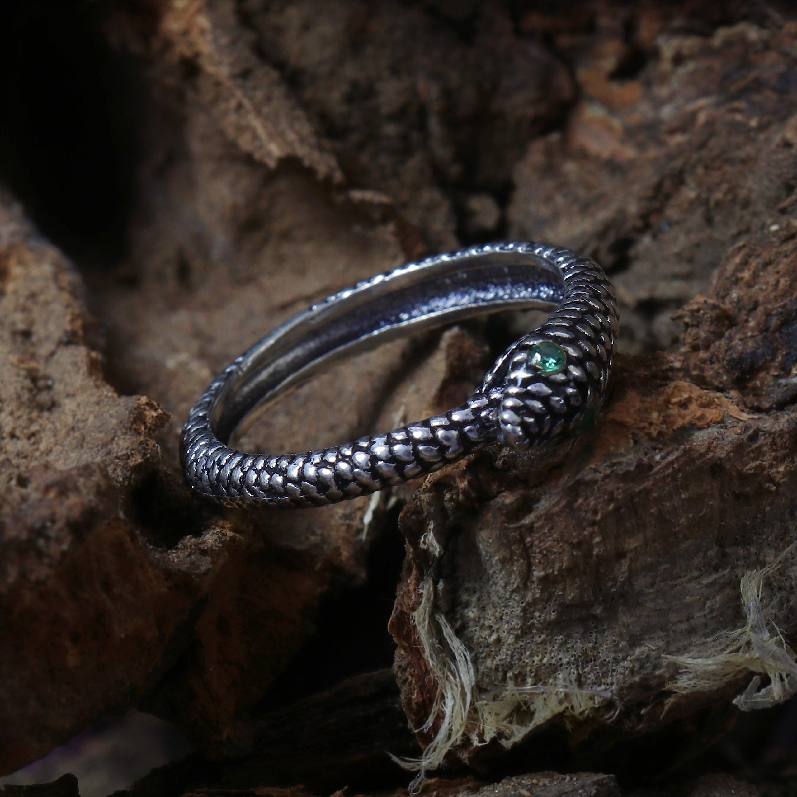 P4 Creation The Sophia Serpent Ring Ouroboros Snake Ring (6)