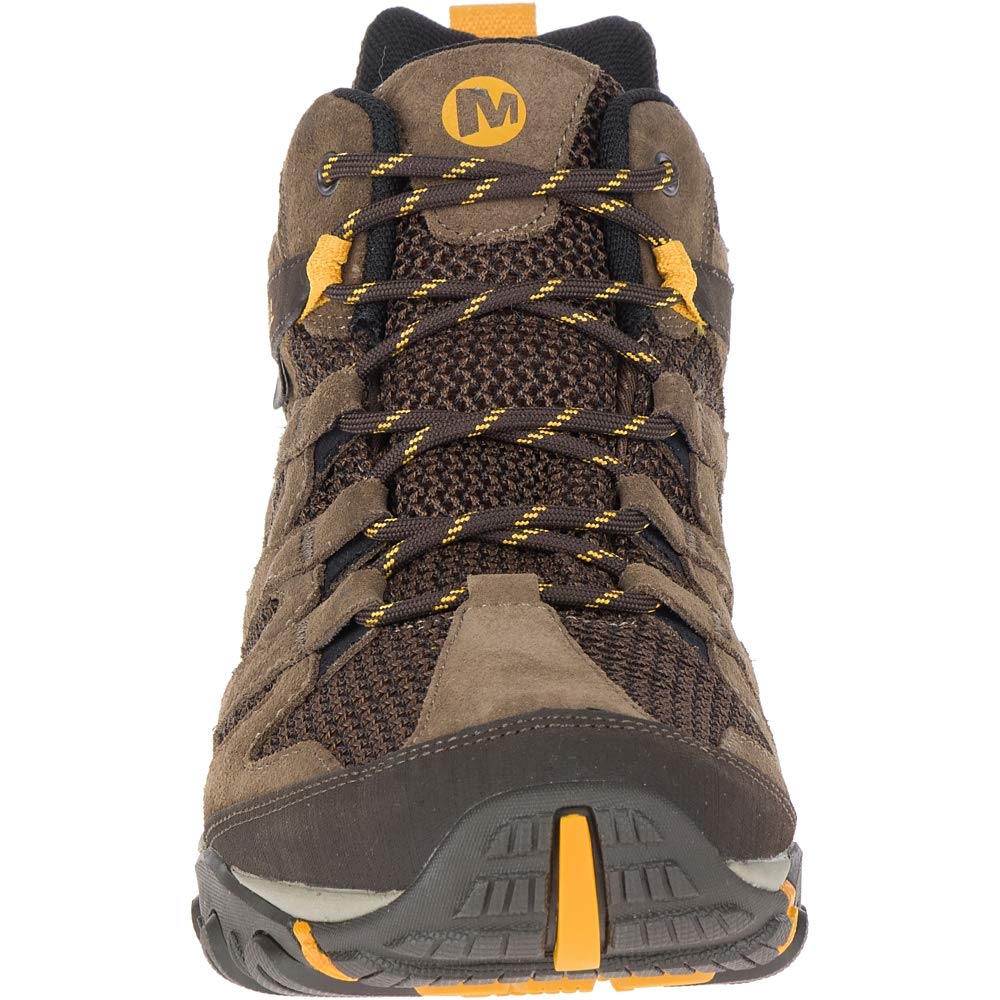 Merrell mens Alverstone Mid Wp Hiking Boot, Merrell Stone, 13 Wide US