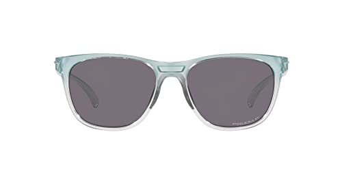 Oakley Women's OO9473 Leadline Square Sunglasses, Blue Ice/Prizm Grey Polarized, 56 mm