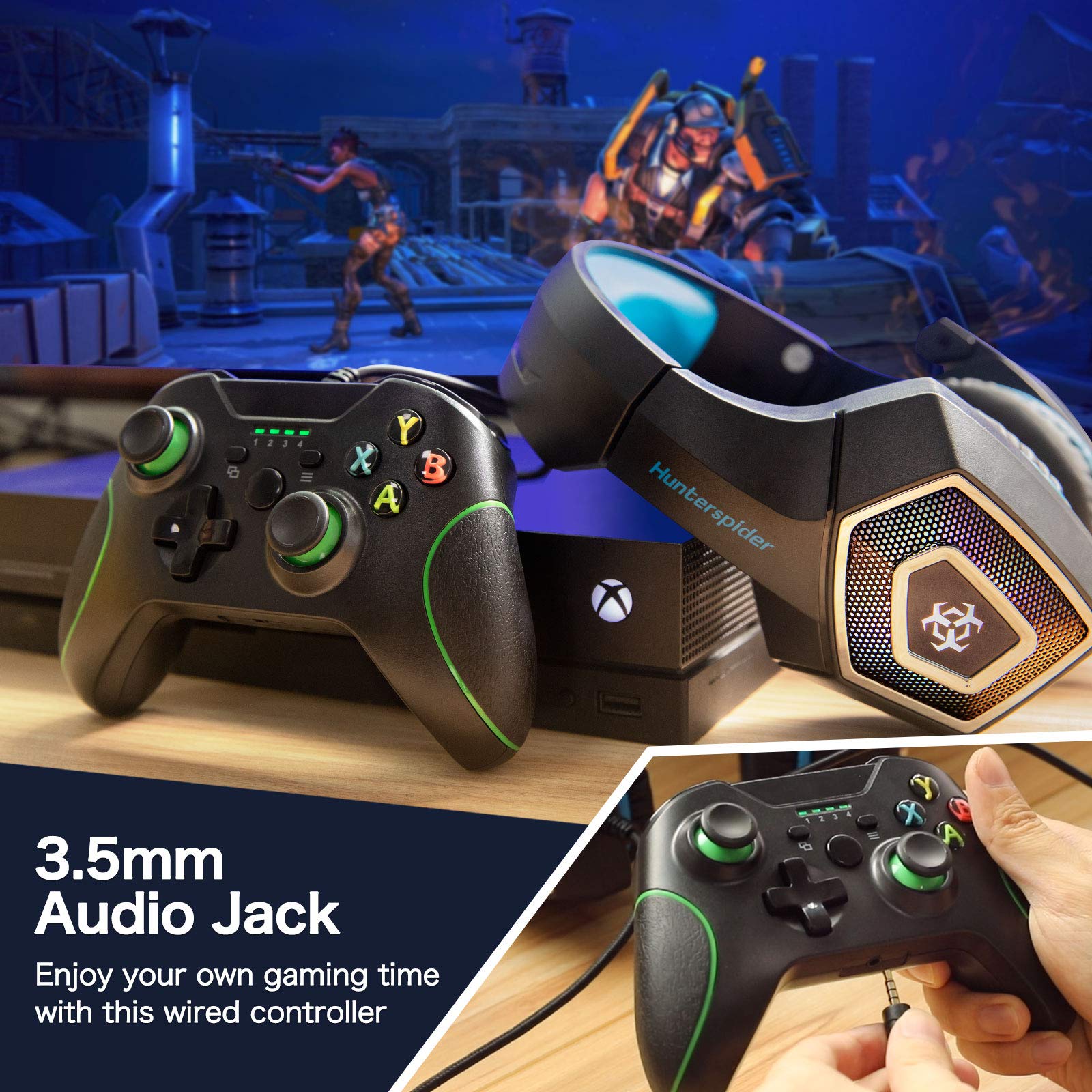 Nolansend Wired Game Controller,High Performance USB Gamepad Remote Joystick Controller with Dual Vibration,Wired Gmme Controller for PC(Win7/8/10)