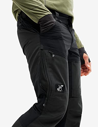 RevolutionRace Men’s RVRC GP Pro Pants, Durable and Ventilated Pants for All Outdoor Activities, Jet Black, S