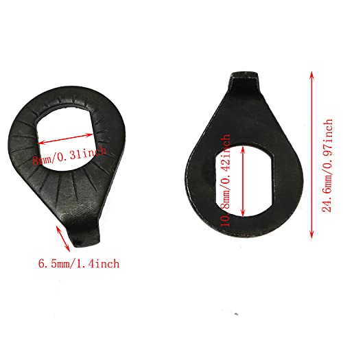 RLECS 2pcs M8 Bicycle Hub Safety Washer Mountain Road Bike MTB Accessories, Black