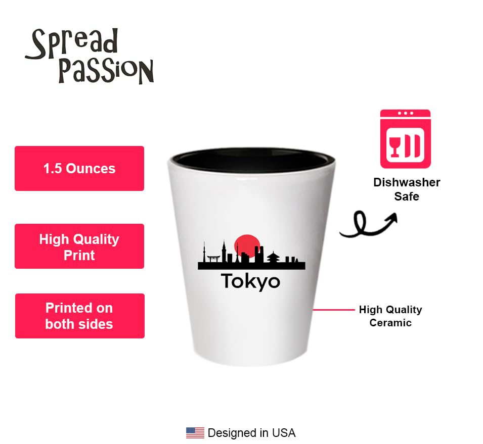Tokyo City Shot Glass - Tokyo Lover Gifts Idea