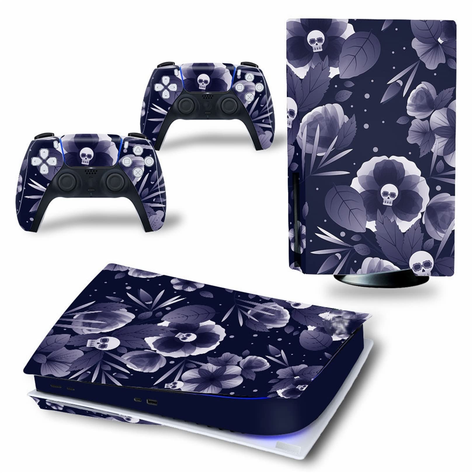 WREXIL LEEWEE for PS5 Skin Disc Edition & Digital Edition Console and Controller Vinyl Cover Skins Wraps Scratch Resistant, Compatible 07174 No Foaming (Size : Digital Edition)