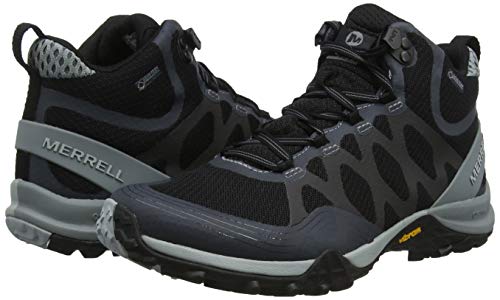 Merrell Women's High Rise Hiking Boots, Black, 7.5