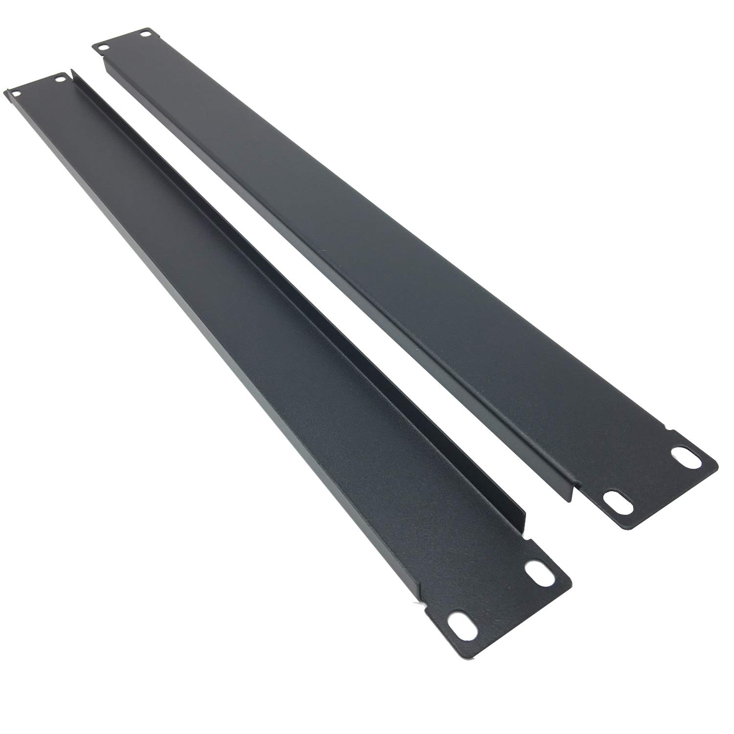 QiaoYoubang 5 Pack of 1U Blank Panel - Metal Rack Mount Filler Panel for 19in Server Rack Cabinet or Enclosure, Black (1UBP5PC)