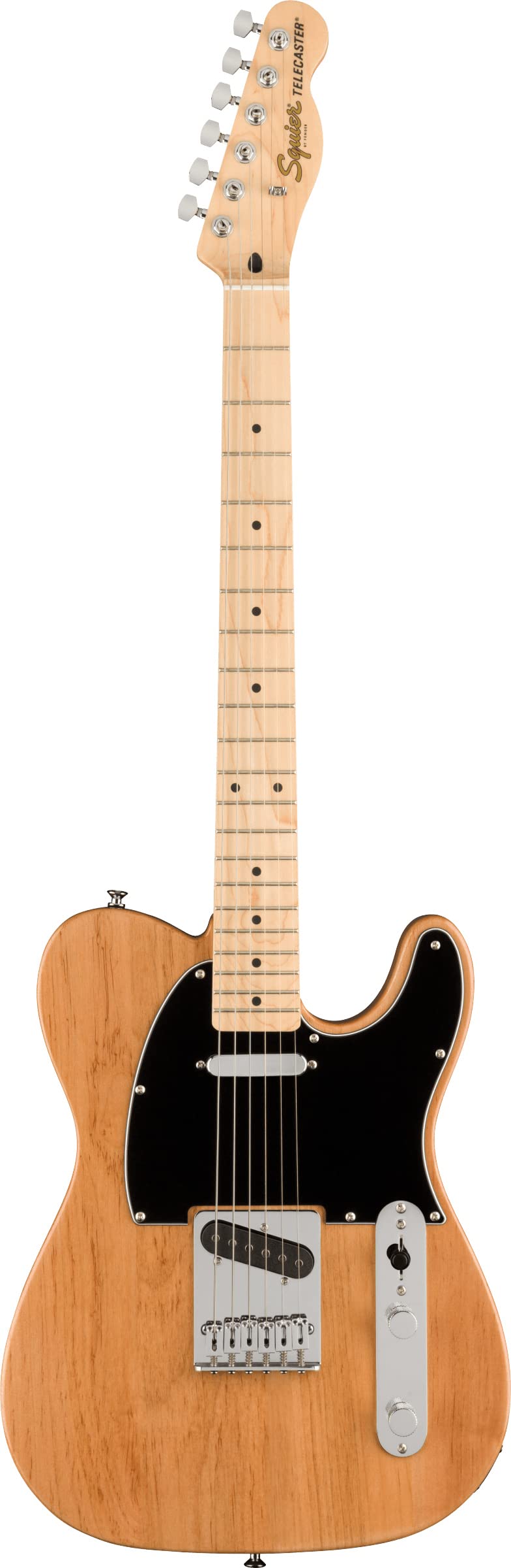 Squier Affinity Series FSR Telecaster Electric Guitar, Natural, Maple Fingerboard