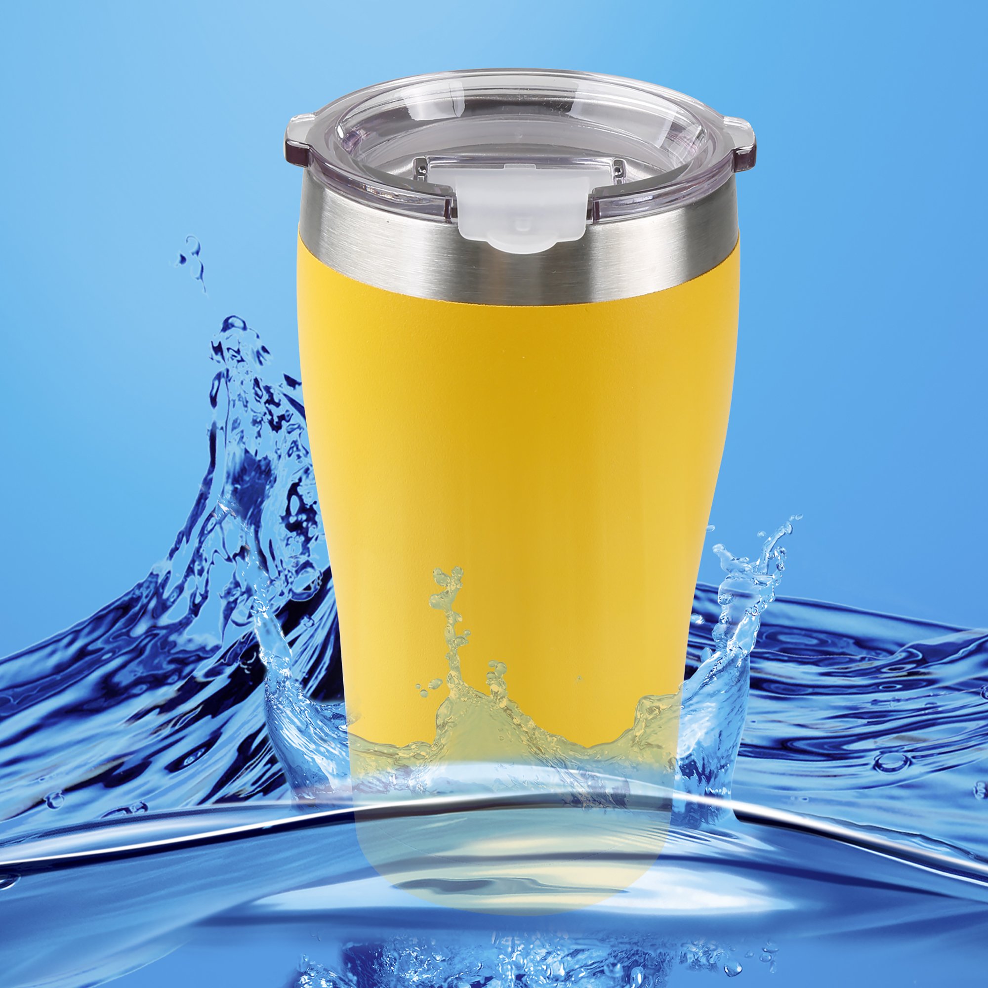 Tahoe Trails 30 oz Stainless Steel Tumbler Vacuum Insulated Double Wall Travel Cup With Lid, Jasper Jas[er 69-567-1002