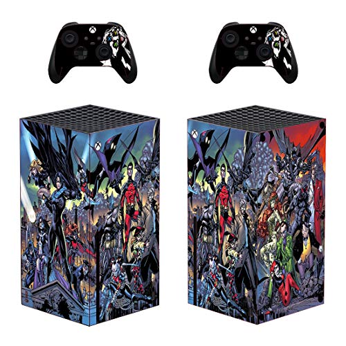 Rich Hero Stickers Decals Skin for X-box-One-Series X, Cover Protector Wrap Durable Full Set Protection Faceplate Console by KAJAL MANI