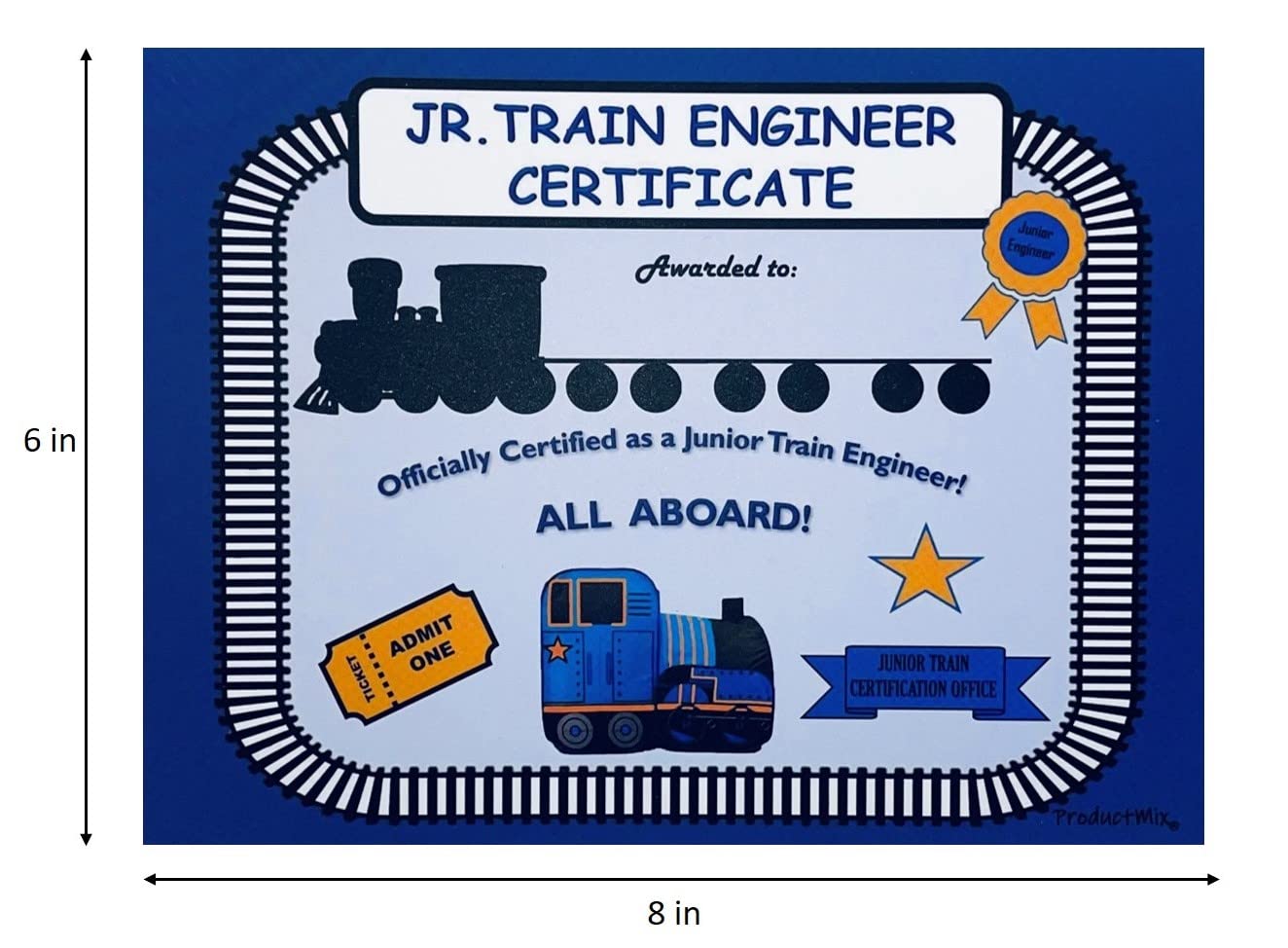 Thomas The Train Toy Fans- Large Train Tent Gift Set- with Engineer Hat, Blue Bandana, Whistle, and Certificate (5 Items)