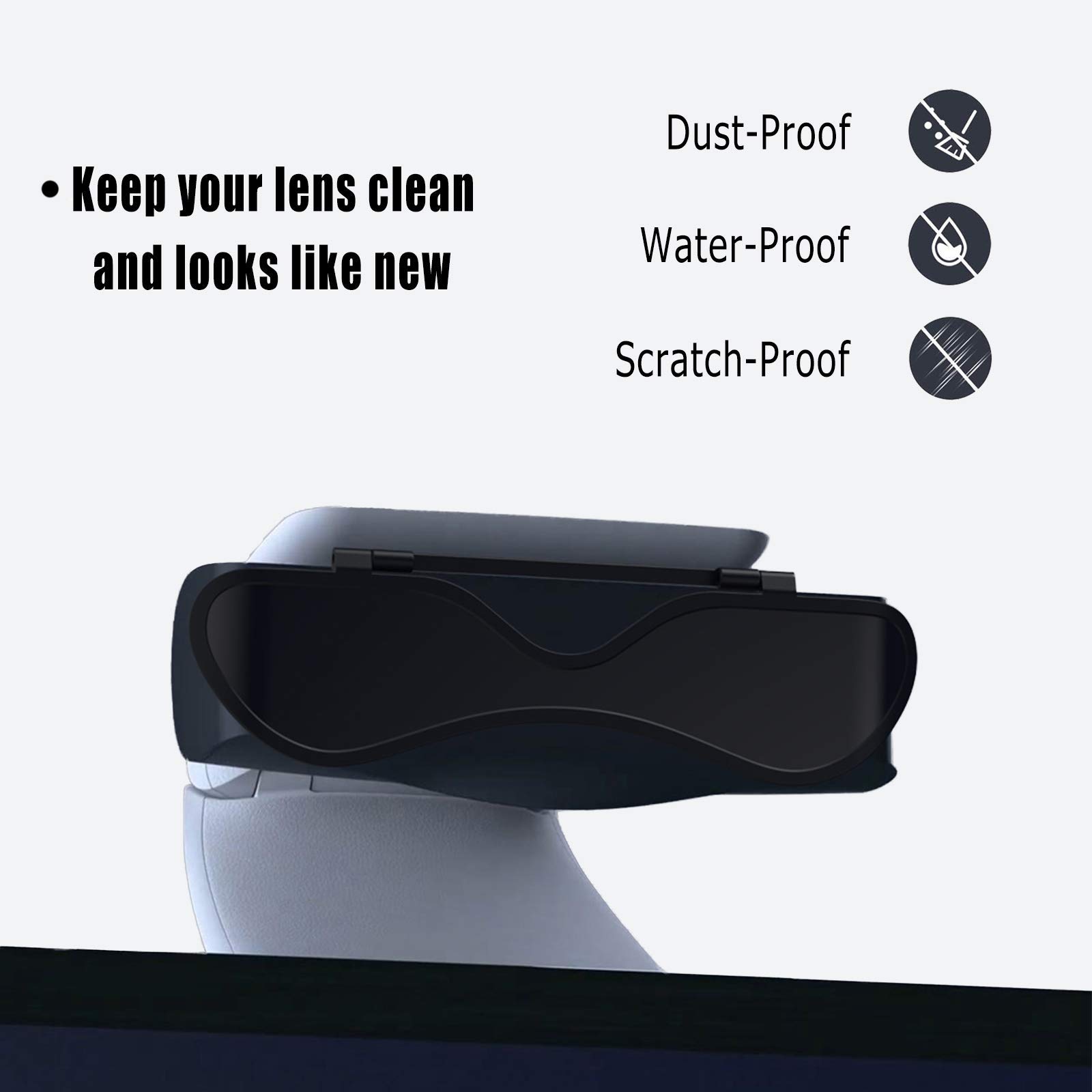 Privacy Cover for PS5 Camera DOBEWINGDELOU Lens Cover for Playstation 5 Privacy Protecting and Preventing Dirt Black (Camera NOT Included)
