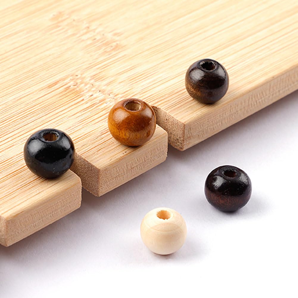 MILAKOO 6 Pcs 8mm Natural Wood Beads Bracelet for Men Women Lava Rock Bracelet for Oil Diffuser