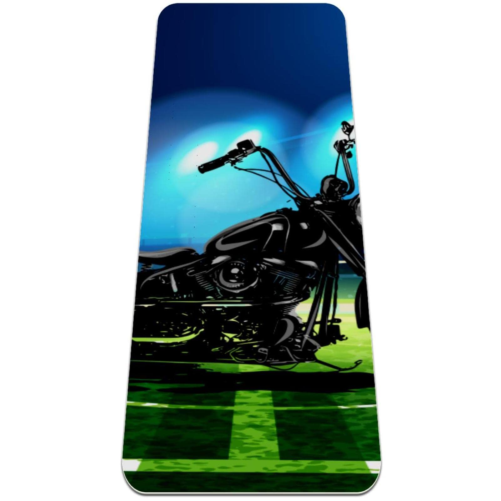 Yoga Mat, Yoga Mats for Home Workout, Workout Mat, Exercise Mats, Pilates Mat, Football Field Motorcycle