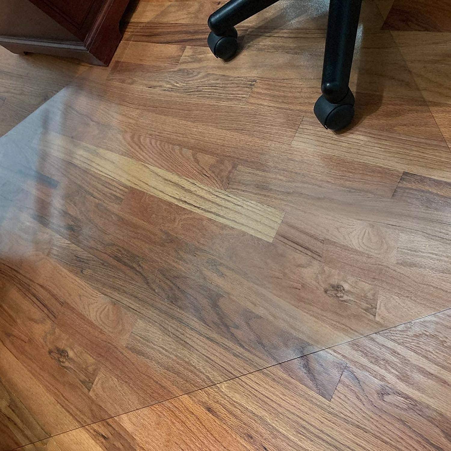Office Chair Mat Chair Mat for Hardwood Floor Crystal Clear Office Mats for Rolling Chairs Desk Chair Mat 35"×47"-1.5mm Thick