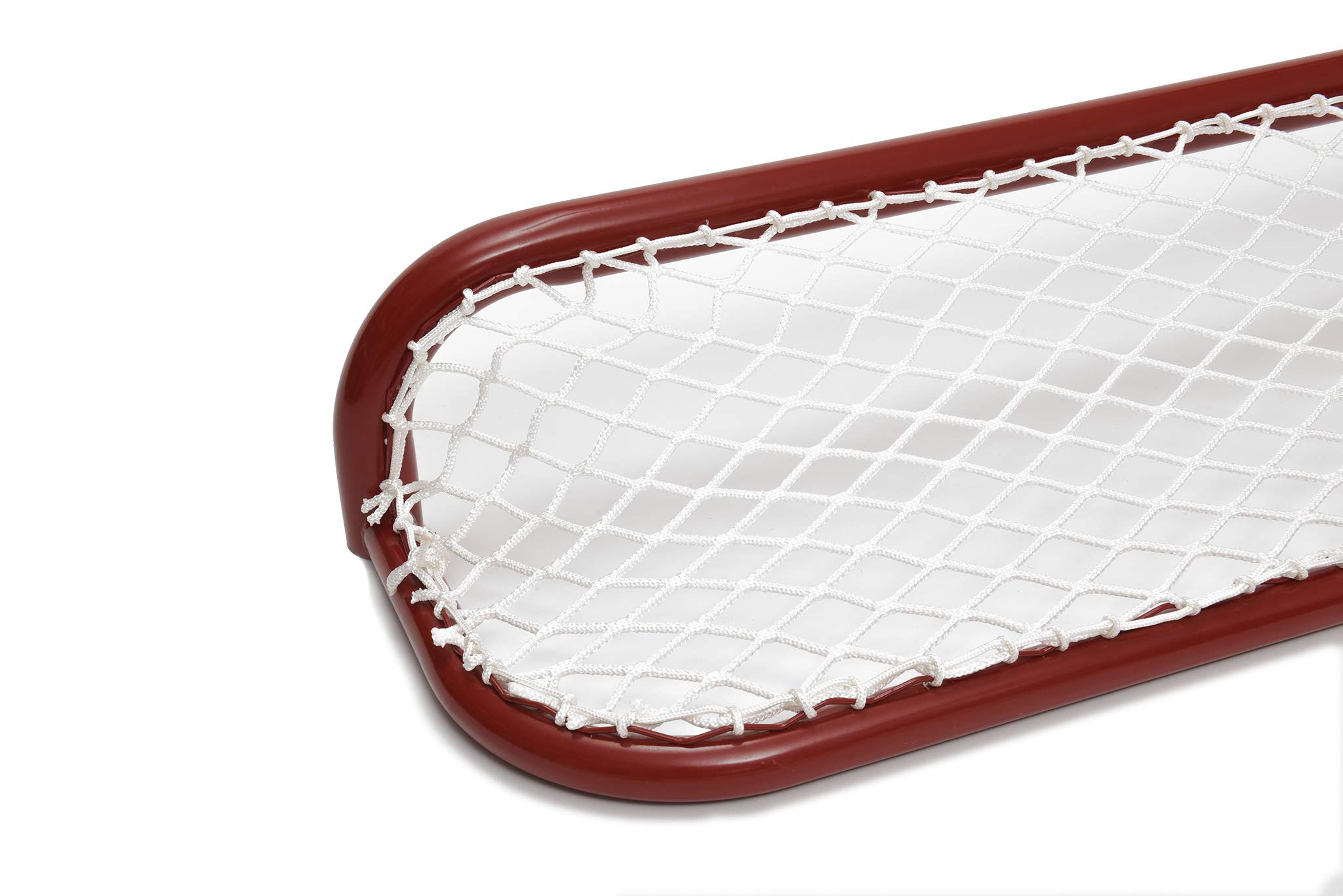 RinkMaster Single Piece Heavy Duty 2 inch Welded Steel Pond Hockey Net for The Backyard Rink - 72" W x 6" H x 12" D - Safe Hockey net