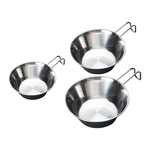 Stainless Steel Shot Cups Glass: Drinking Vessel Metal Shooters with Foldable Handle 3Pcs Portable Outdoor Wine Cup Coffee Cup with Leather Case for Whiskey Tequila Liquor Barware