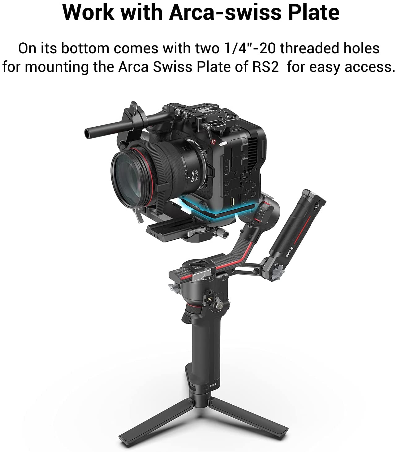 SmallRig C70 Portable Kit with 1/4 and 3/8 Threaded Holes for Canon C70 3190