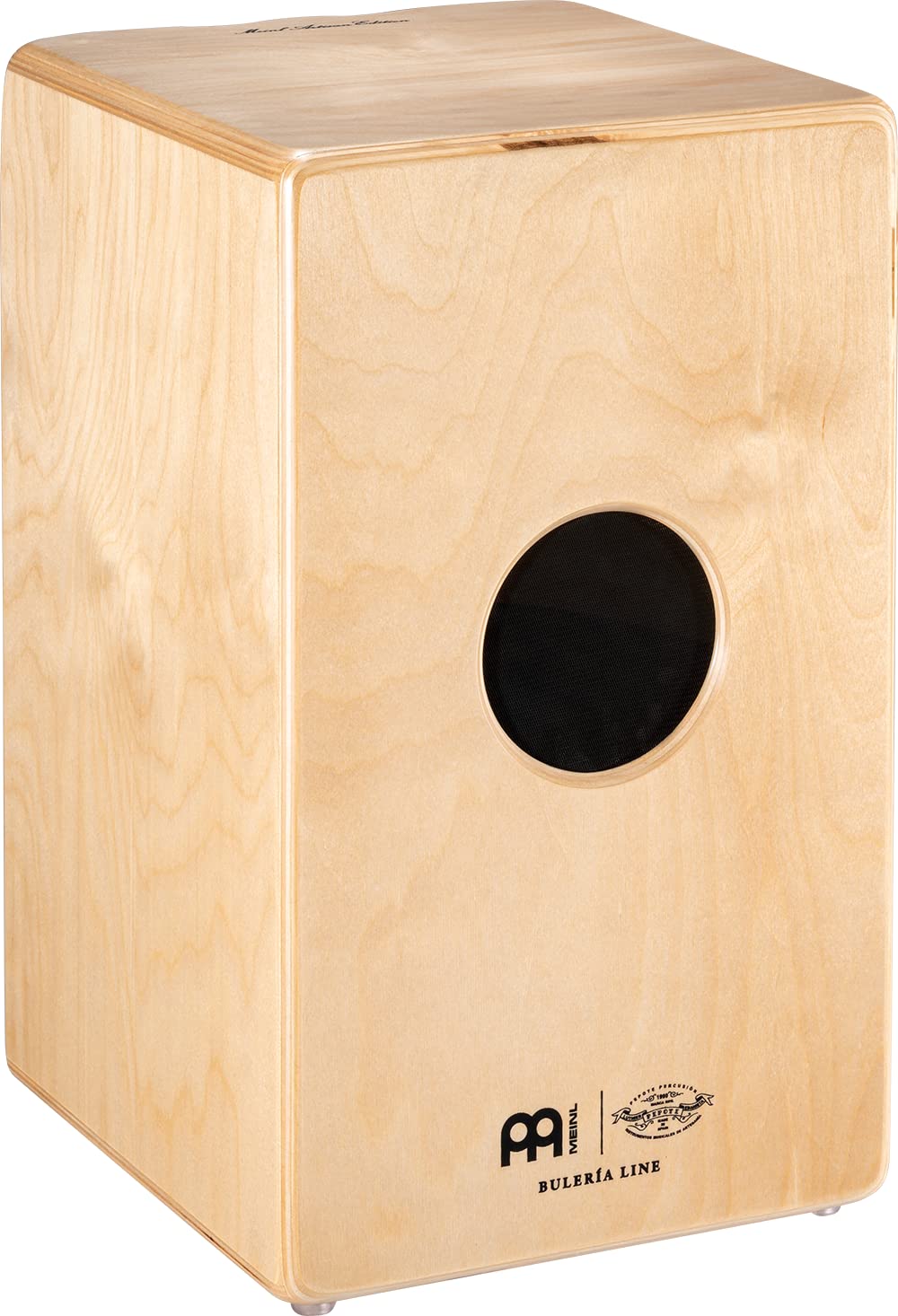Meinl Artisan String Cajon with Lava Burl Frontplate / Baltic Birch Body - MADE IN SPAIN - Bulería Line, 2-YEAR WARRANTY (AEBLLB)