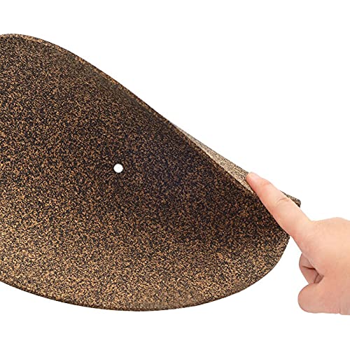 sdroceRyaM Cork and Rubber Turntable Mat, Anti-Static Slipmat for Vinyl LP Vinyl Record Players, Improves Sound Quality and Reduces Noise, 3mm
