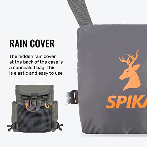 SPIKA Binocular Harness Chest Pack,Bino Harness with Waterproof Rangefinder Case,Bino Chest Case for Hunting