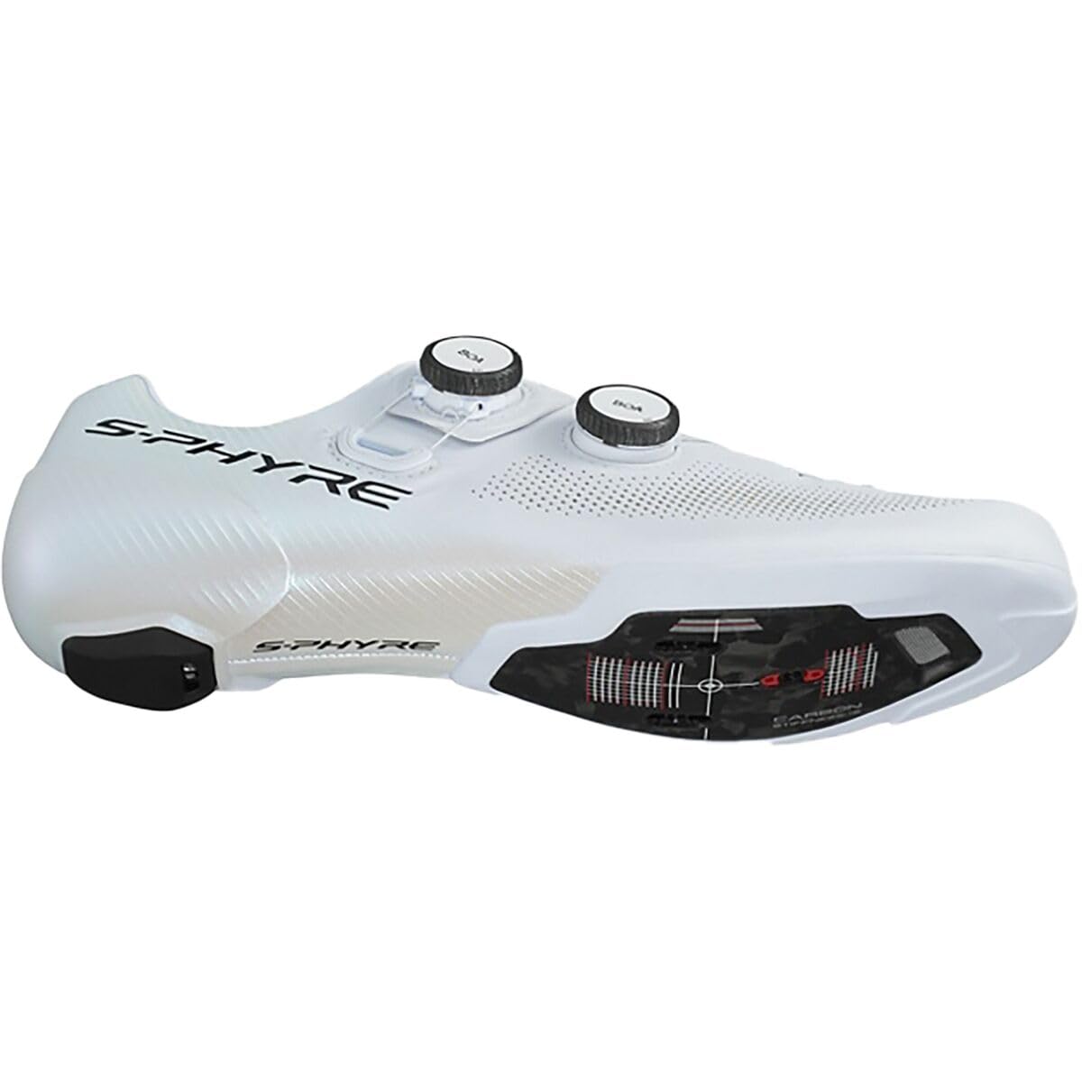 SHIMANO RC903 S-PHYRE Wide Cycling Shoe - Men's White, 45.0