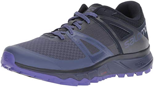 Salomon Women's Trailster Trail Running Shoes, Crown Blue/Navy Blazer/Purple Opulence, 6