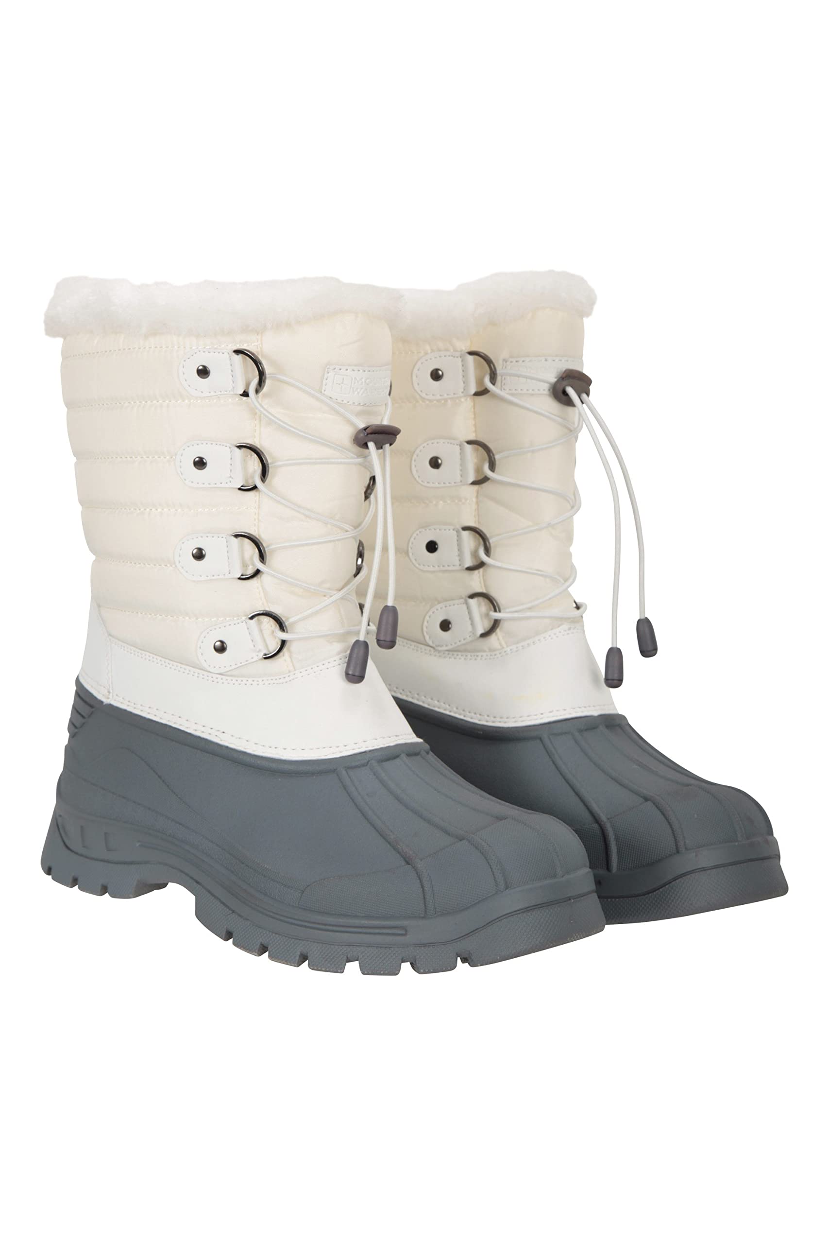 Mountain Warehouse Whistler Womens Snow Boots - Ladies Winter Shoes White Womens Shoe Size 6 US