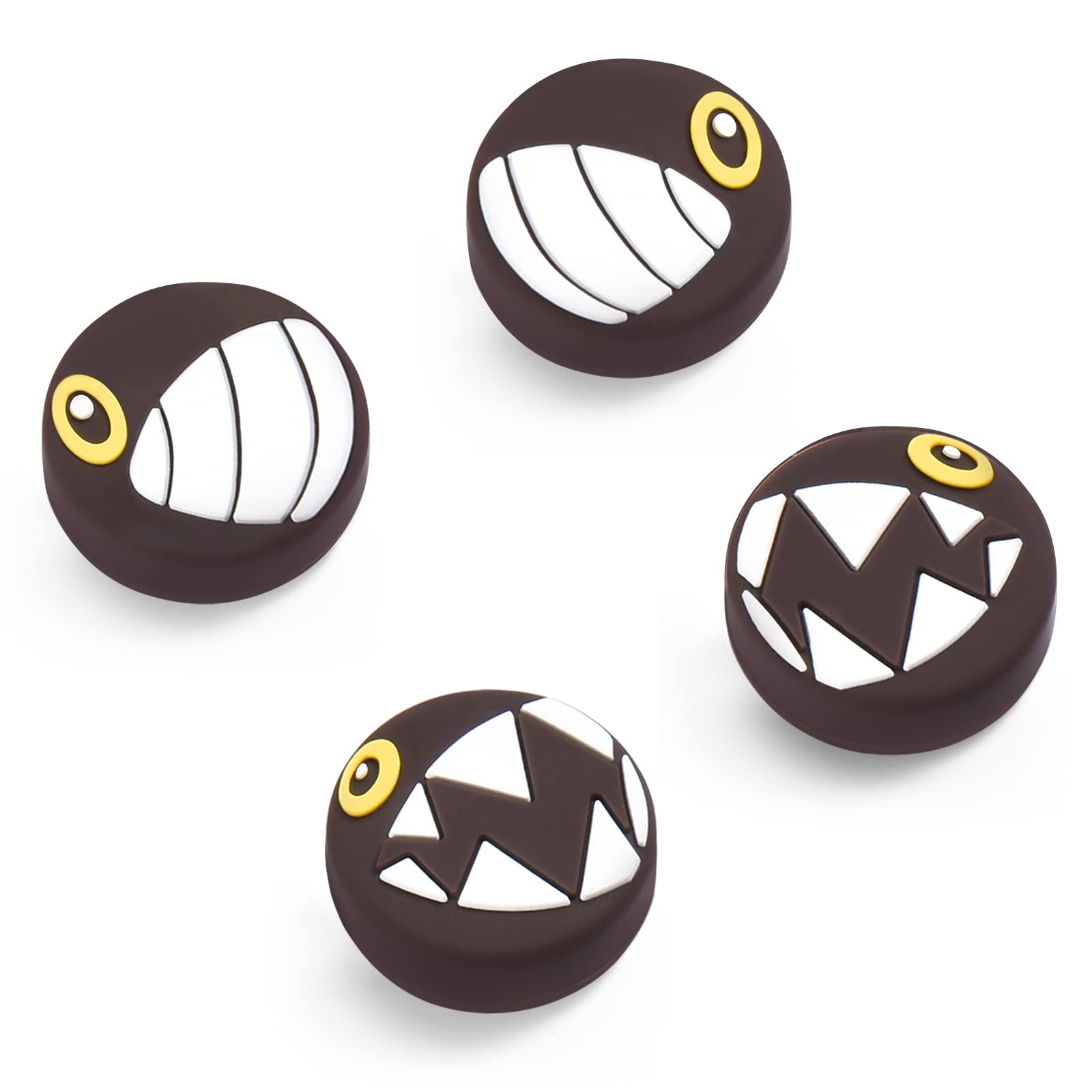 Switch Thumb Grips Joystick Caps Compatible with Nintendo Switch/OLED/Lite Pokemon Controller Accessories,PALPOW Cute Silicone Analog Stick Cover,4PCS - Farigiraf/Girafarig Brown