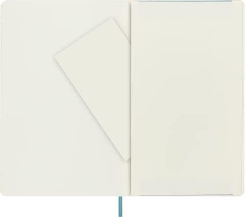 Moleskine Classic Notebook, Soft Cover, Large (5" x 8.25") Ruled/Lined, Reef Blue, 192 pages