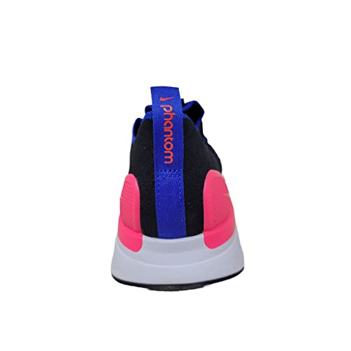 Nike Women's React Phantom Run Flyknit 2, Black/Bright Crimson, 8.5