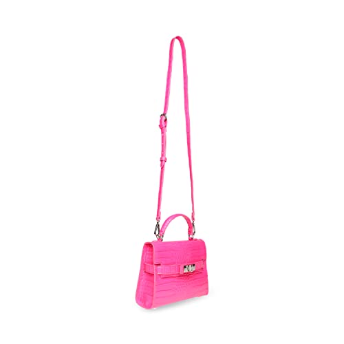 Steve Madden DIGNIFI Croco Top Handle Bag, Hot Pink