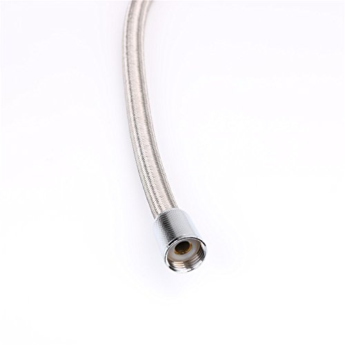 Weirun Commercial Style Single Lever Spring Pull Down Kitchen Sink Faucet Replacement Part 30.3-Inch Hose, Stainless steel