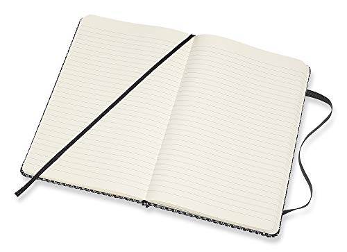 Moleskine Limited Collection Blend Textile Notebook, Hard Cover, Large (5 x 8.25") Ruled/Lined