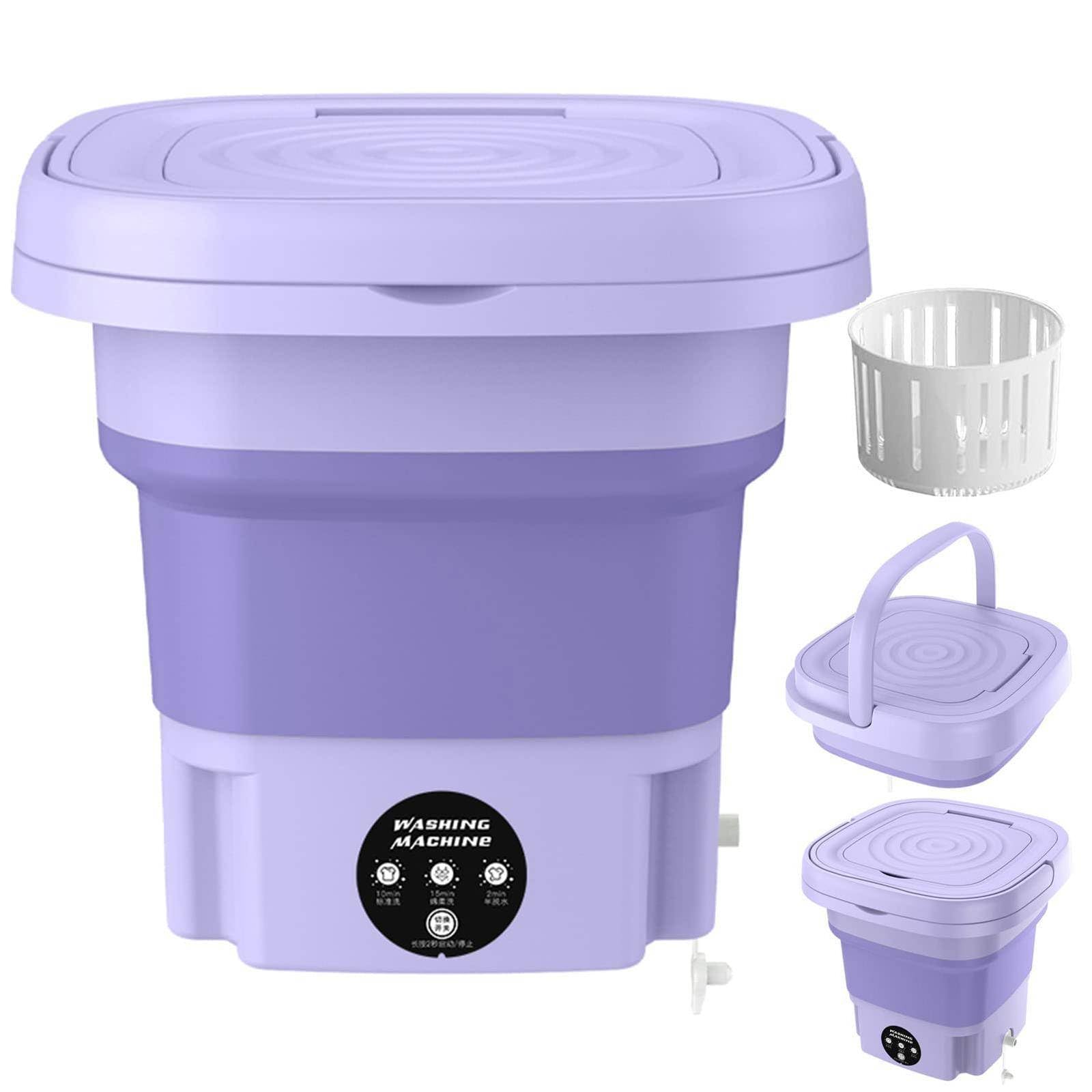 Portable Washing Machine, Mini Foldable Washing Machine For Home And Travel Use,High Capacity Mini Washer With 3 Modes, Machine With Soft Spin Dry For Socks, Baby Clothes, Towels, Delicate Items