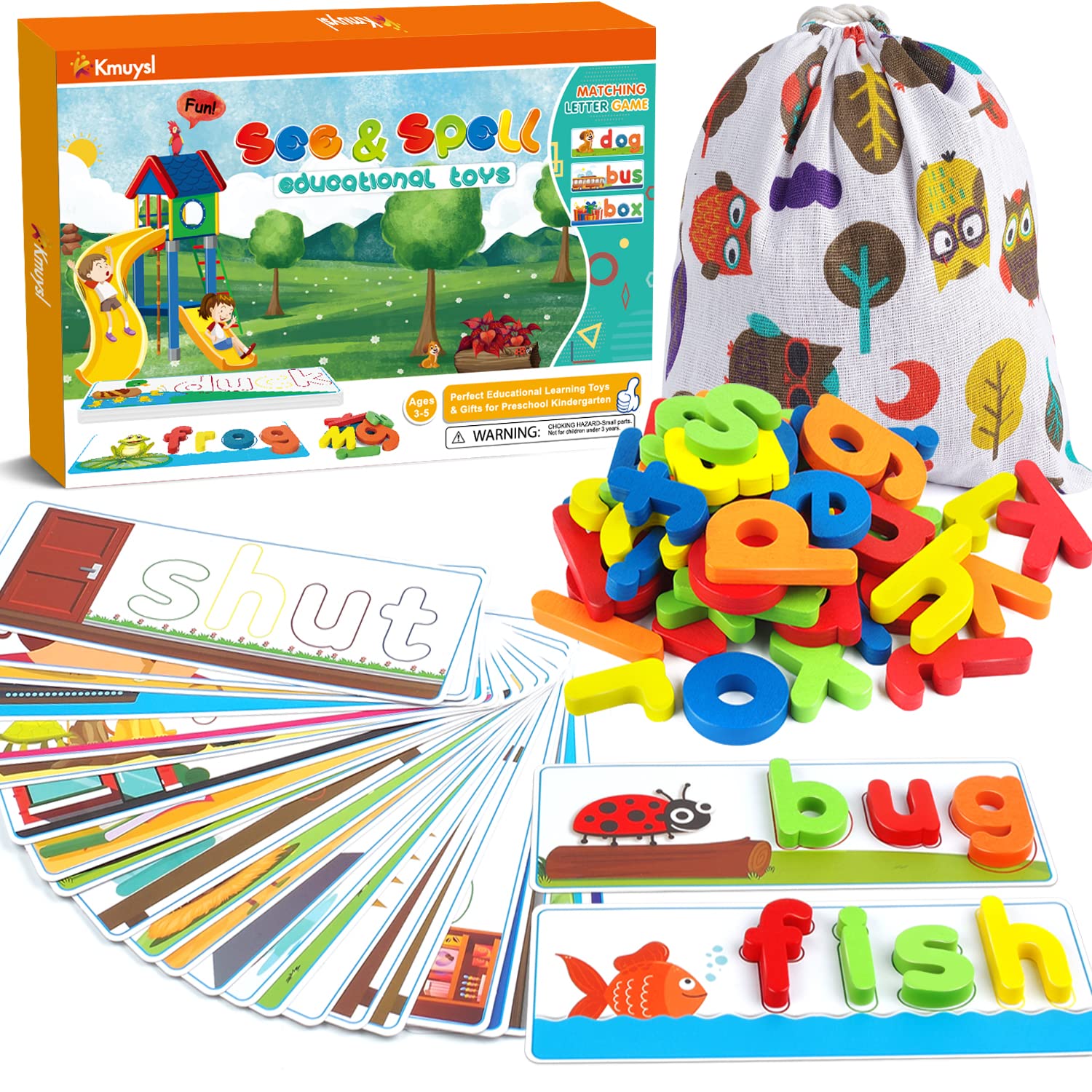 See & Spell Learning Educational Toys and Gift for 2 3 4 5 6 Years Old Boys and Girls