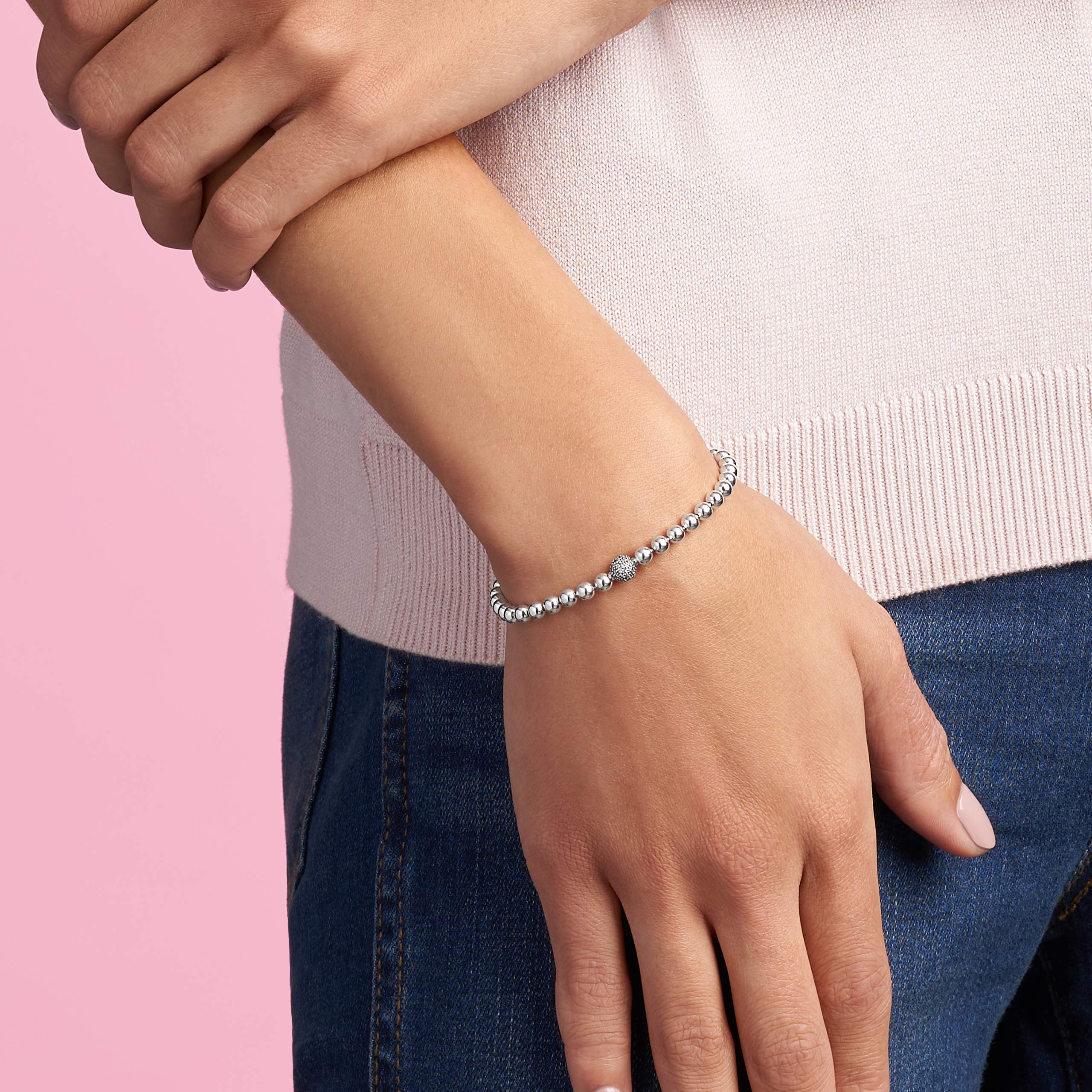 PANDORA Beads & Pave, Clear Cz