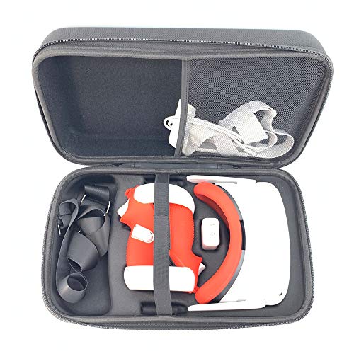 Oculus Quest 2 Case, Travel Bag for Oculus Quest,All VR Accessories in One Storage Box Carry Case(Black)