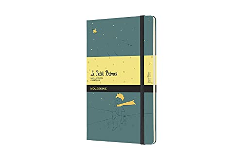 Moleskine Limited Edition Le Petit Prince, Cahier Journal, Plain/Blank & Hard Cover Notebook, Ruled/Lined, Collector's Box, Moon