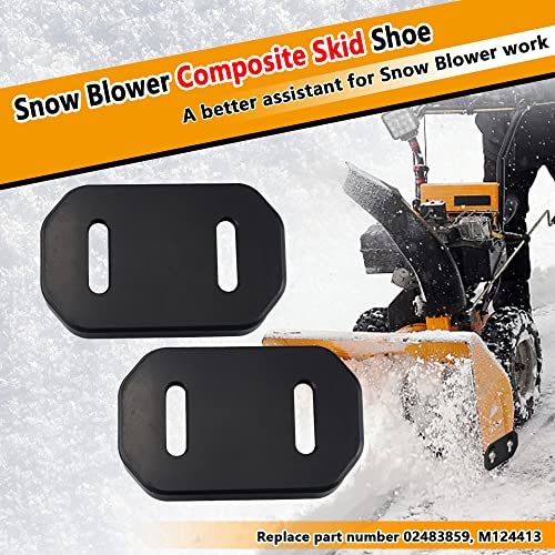 ZHIXING M144012 780-286 Snowblower Composite Skid Compatible with A-riens 02483859 01016500 A108BD, for JohnD-eere M124413 M144012 Snowblower Models.