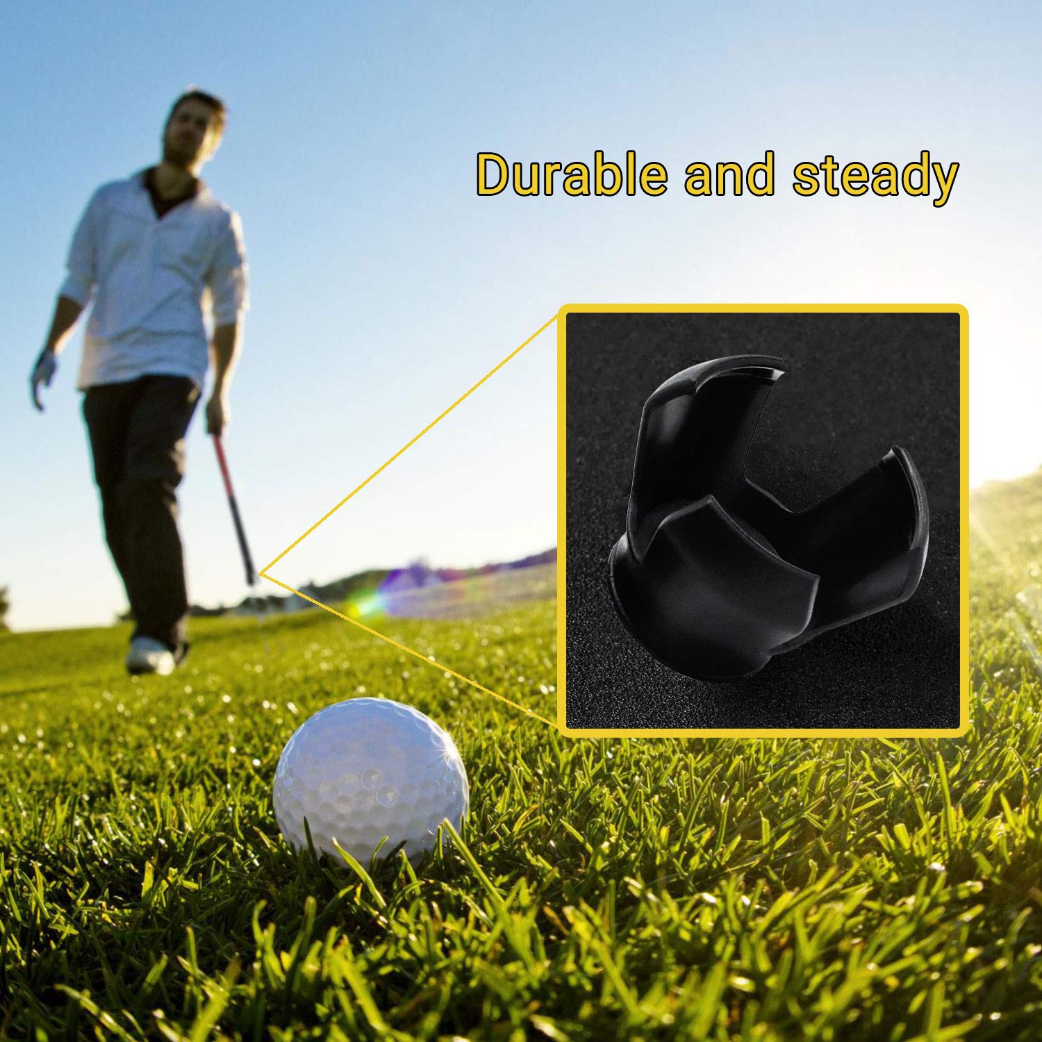 prowithlin Golf Ball Retriever, Stainless Telescopic Extendable Golf Ball Retriever for Water w/Golf Ball Pick Up Retriever Grabber Claw Sucker Tool, Golf Accessories Golf Gift for Men (6ft)