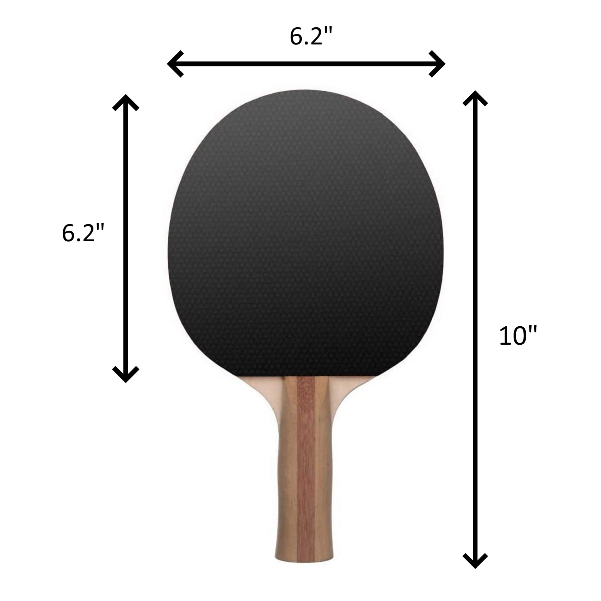 TigerTail Sports Game Over Colorful Design Ping Pong Paddle, Premium 5 Ply Table Tennis Racket (Black on Back)