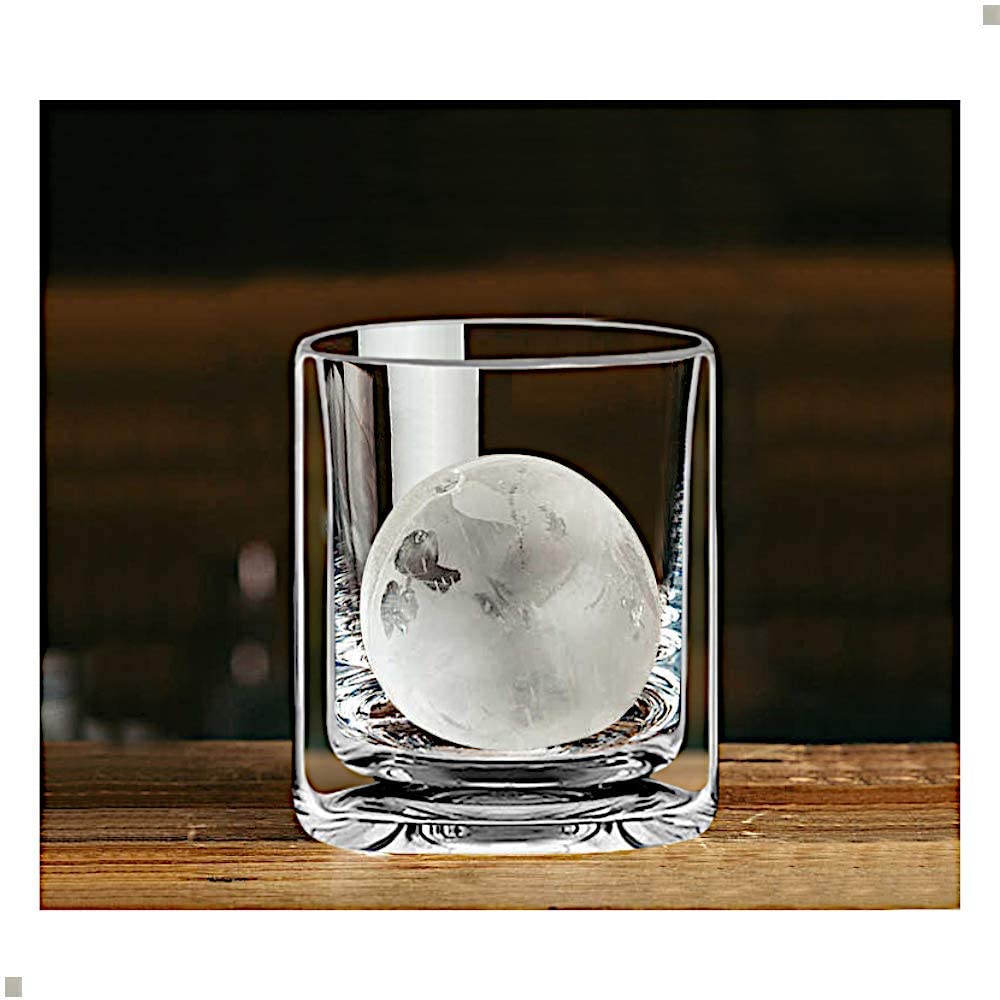 Sun's Tea (Set of 4) Strong Double Wall Glasses - 16oz Highball Beer Glasses and 9oz Old Fashioned Whiskey Glasses (Borosilicate Glass, Not Plastic)